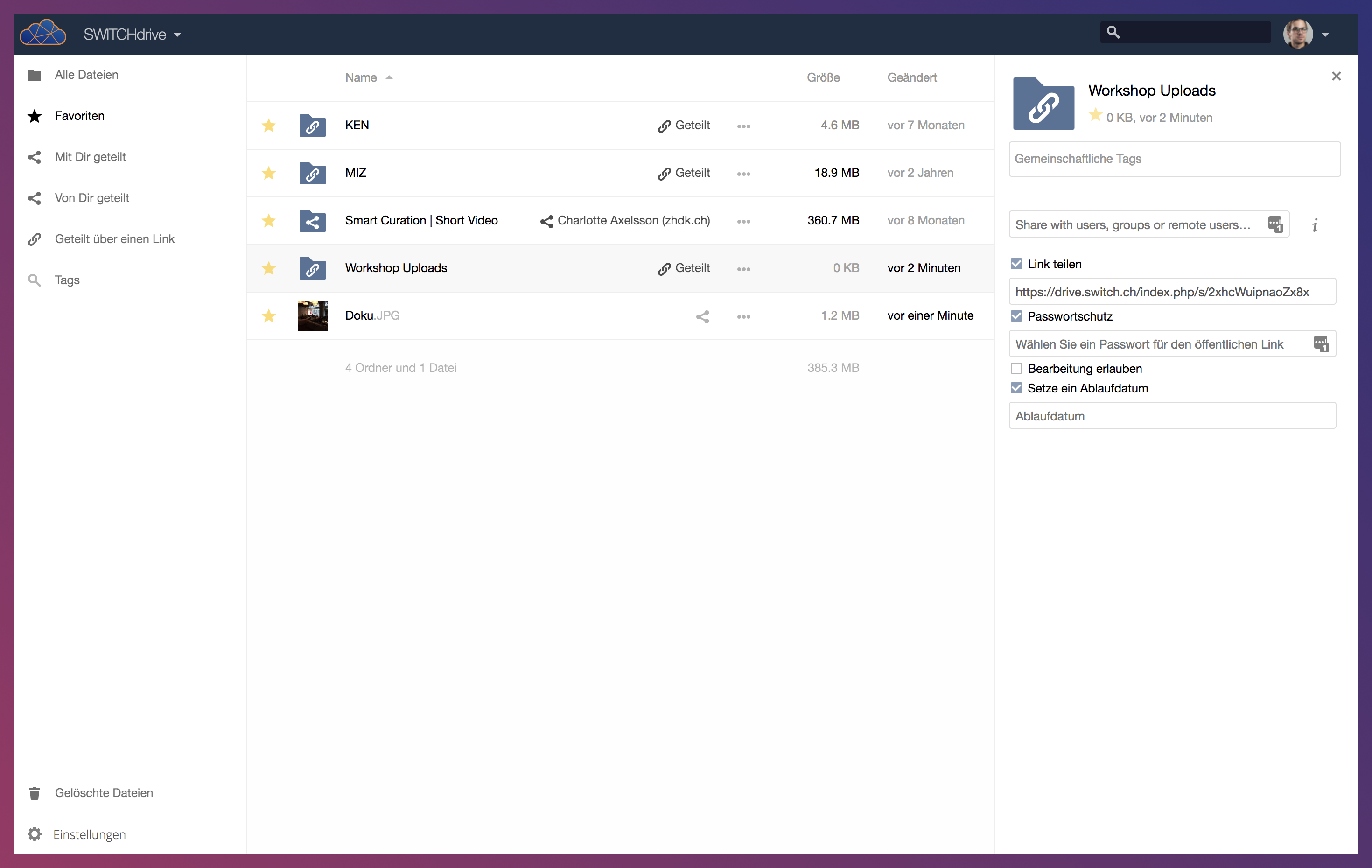 SWITCHdrive – ELLA