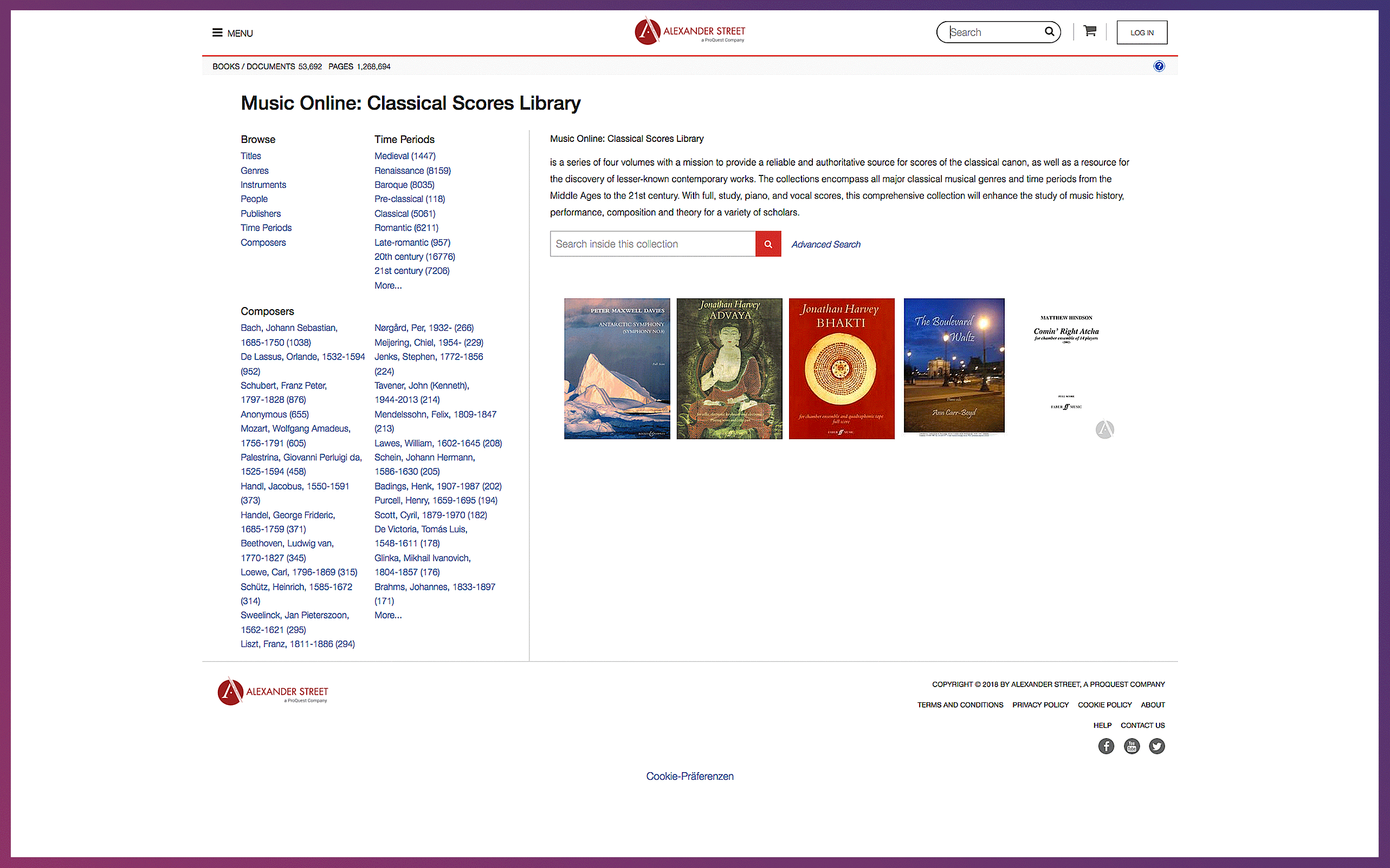Classical Scores Library – ELLA